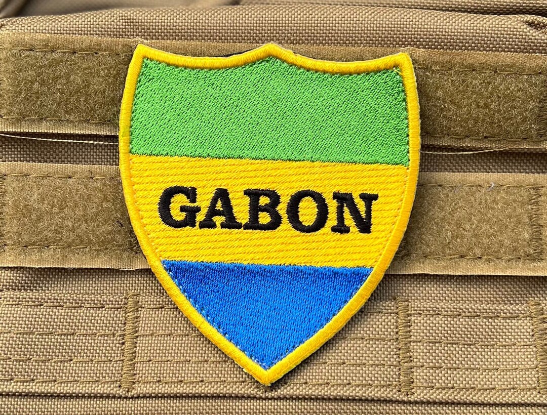 Gabon Flag Patch 3 Inch Embroidered National Badge hook - Etsy