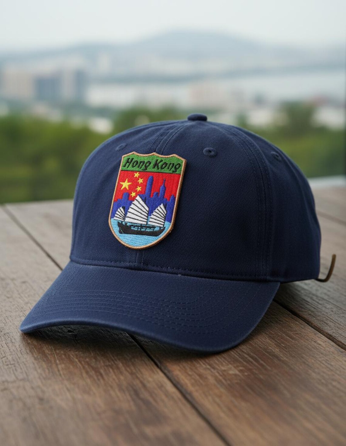 Hong Kong Shield Patch (3 Inch) Iron-on Badge Travel China Souvenir ...