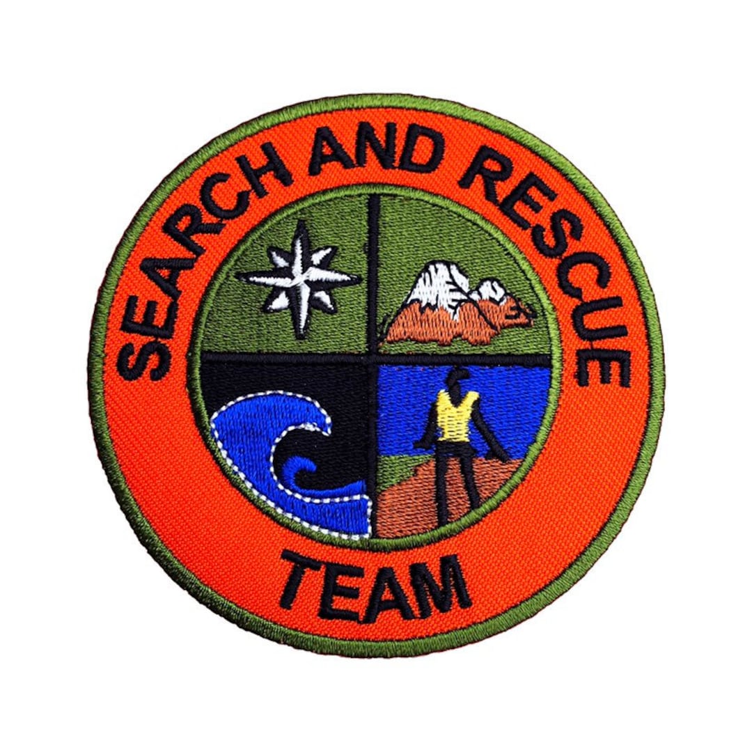 Search&rescue Team SAR Patch 3 Inch Embroidered Iron/sew-on Badge ...