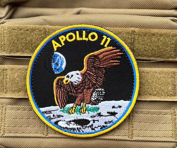 NASA Apollo 11 Patch 3.5 Inch Embroidered hook Loop - Etsy