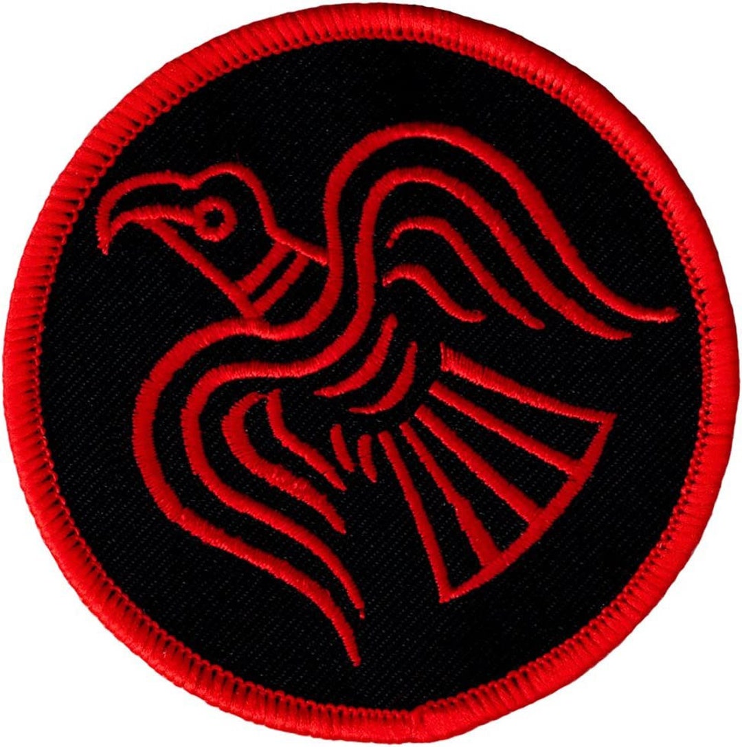 Viking Raven Patch (3.25 Inch) Hook + Loop Badge Odin God-of-war Morale ...