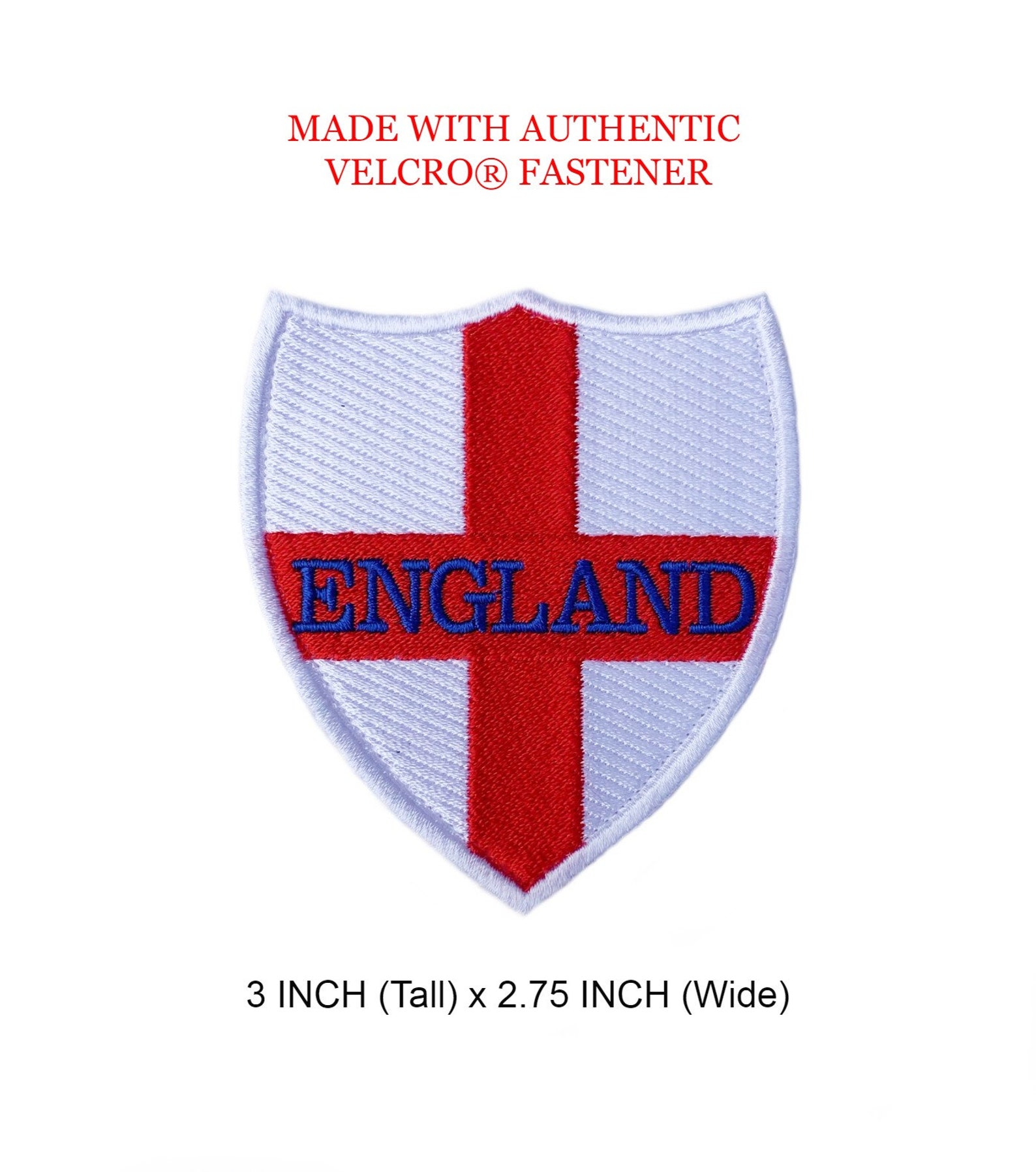 England Flag Patch 3 Inch Embroidered National Badge hook - Etsy UK