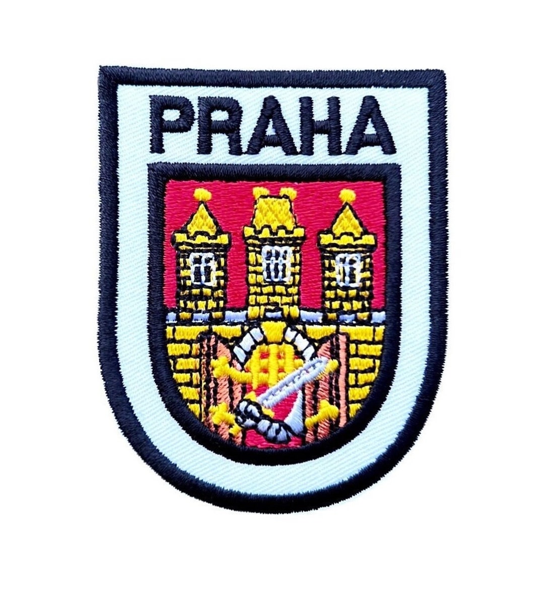 Praha Czech Republic Patch (3 Inch) Embroidered Iron-on / Sew-on Badge ...