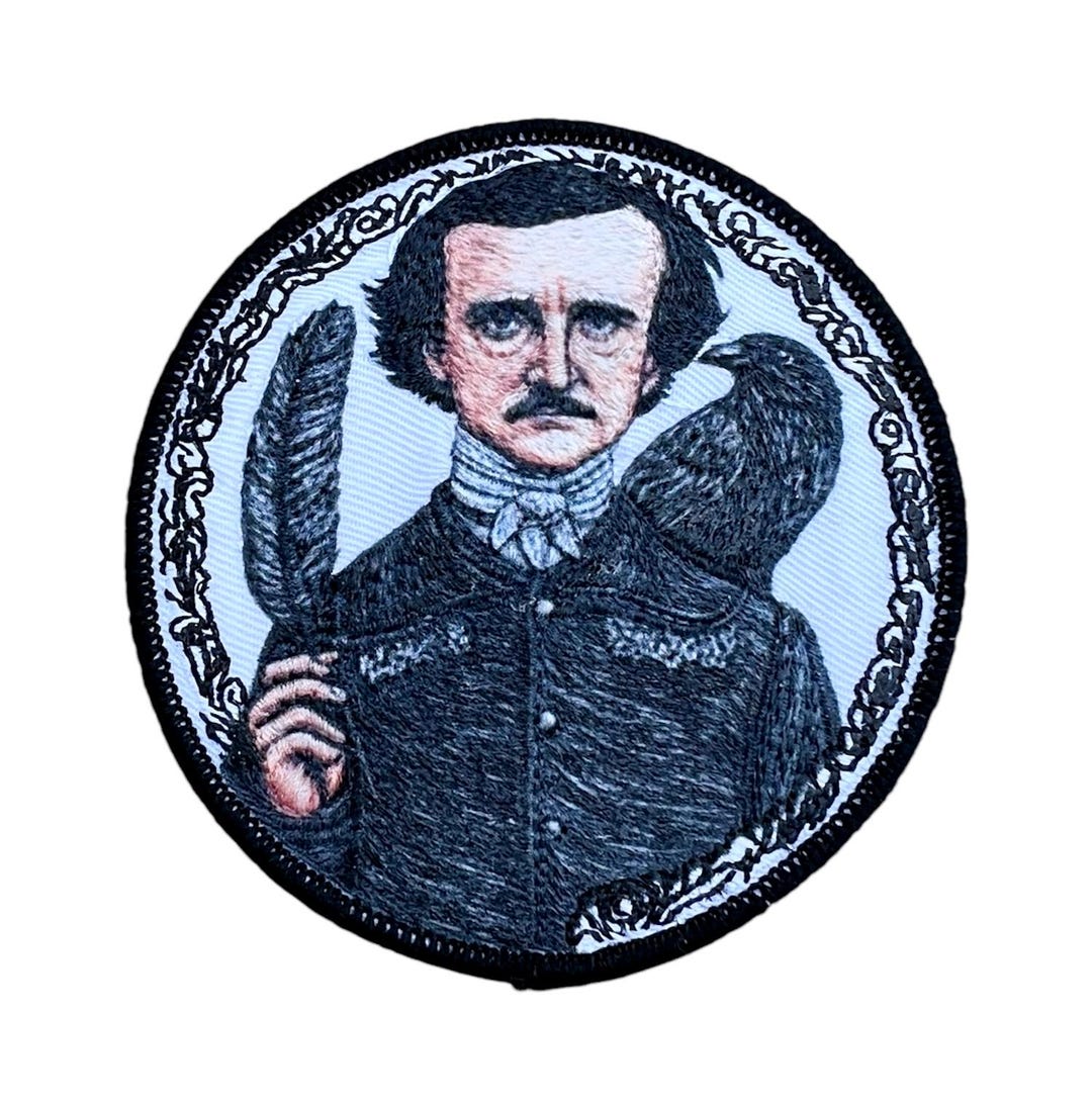 Edgar Allan Poe Raven Patch Iron/sew-on Badge (3 Inch) Master of Gothic ...