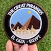 Giza Pyramids Patch 3.5 Inch Egypt Iron/sew-on Badge Egyptian Travel ...