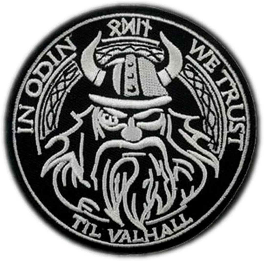 In Odin We Trust Viking Valhalla Patch (3.5 Inch) Embroidered Iron/sew ...