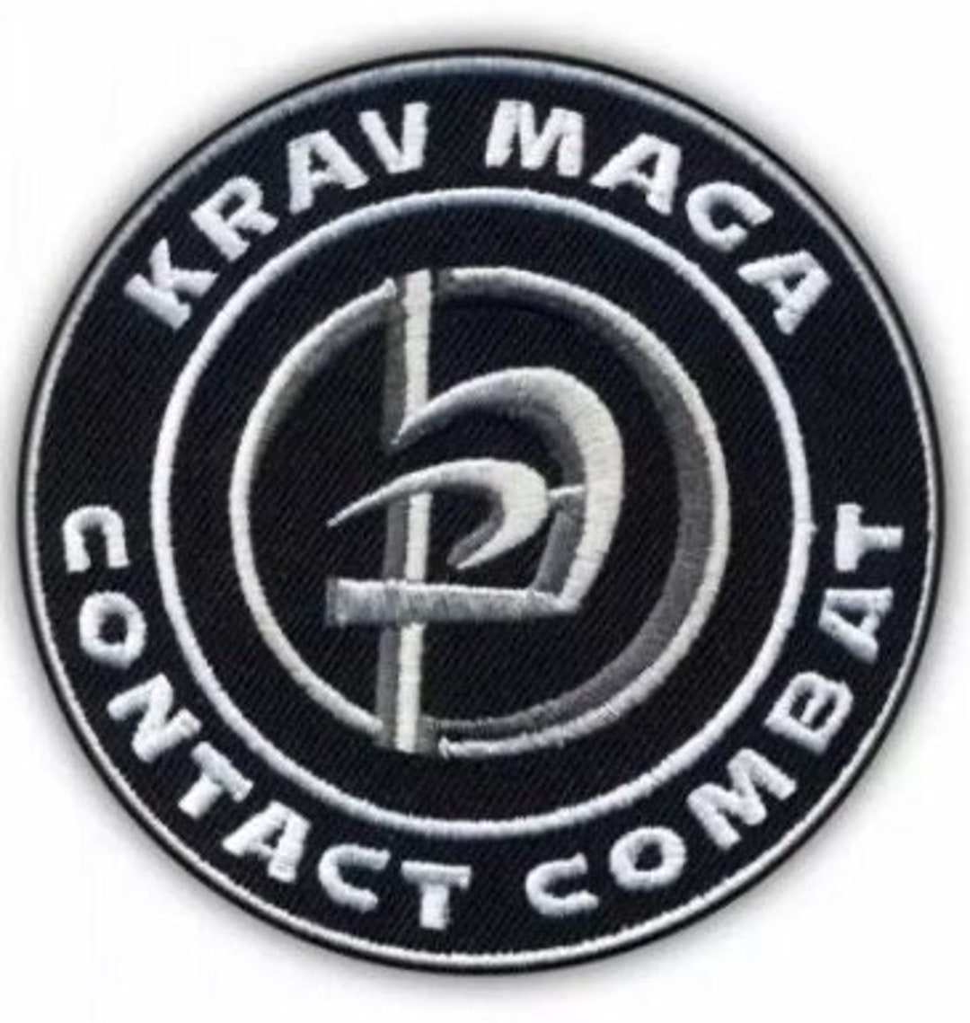 Krav Maga Patch 3.5 Inch Contact Combat Embroidered Iron/sew-on Badge ...