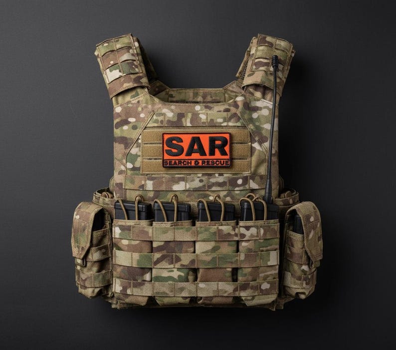 Search&rescue SAR Patch (3 Inch) Embroidered (hook + Loop) Velkro ...