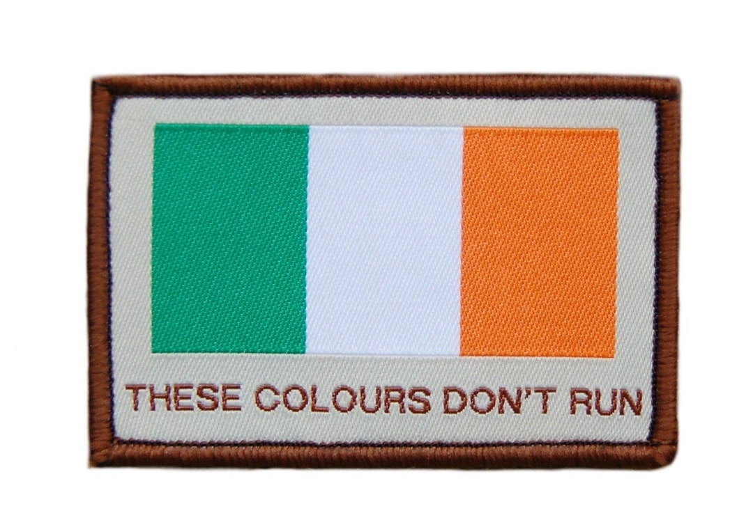Ireland Flag Patch (3 Inch) Hook + Loop Embroidery Badge Tactical ...