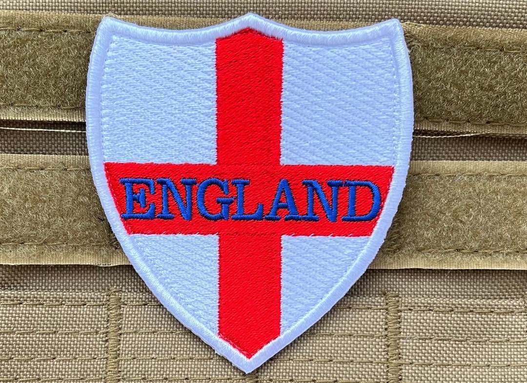 England Flag Patch (3 Inch) Embroidered National Badge (hook + Loop ...