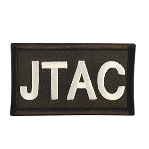 JTAC Patch Black Embroidered Tactical Touch Fastener Patches (3.5 Inch ...