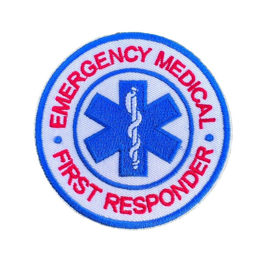 Emergency Medical First Responder Patch 3 Inch EMR Embroidered Iron or ...