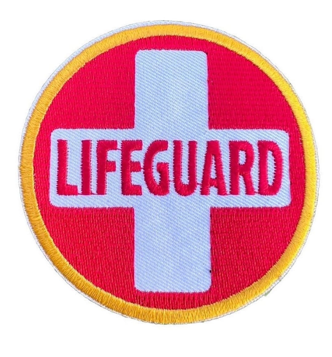 Lifeguard Patch (3 Inch) Embroidered Iron or Sew-on Badge Perfect for ...
