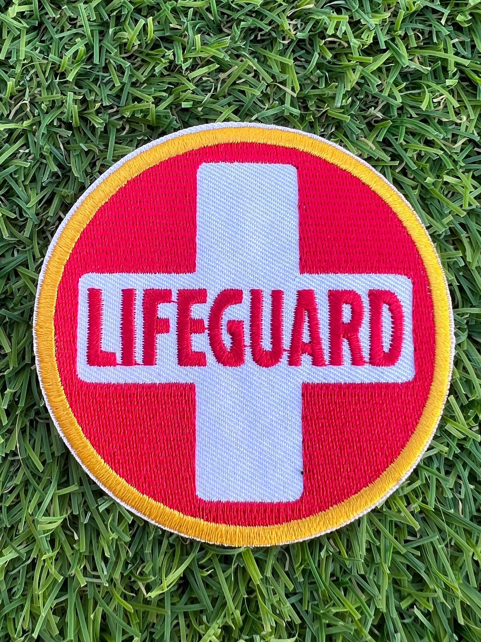 Lifeguard Patch (3 Inch) Embroidered Iron or Sew-on Badge Perfect for ...