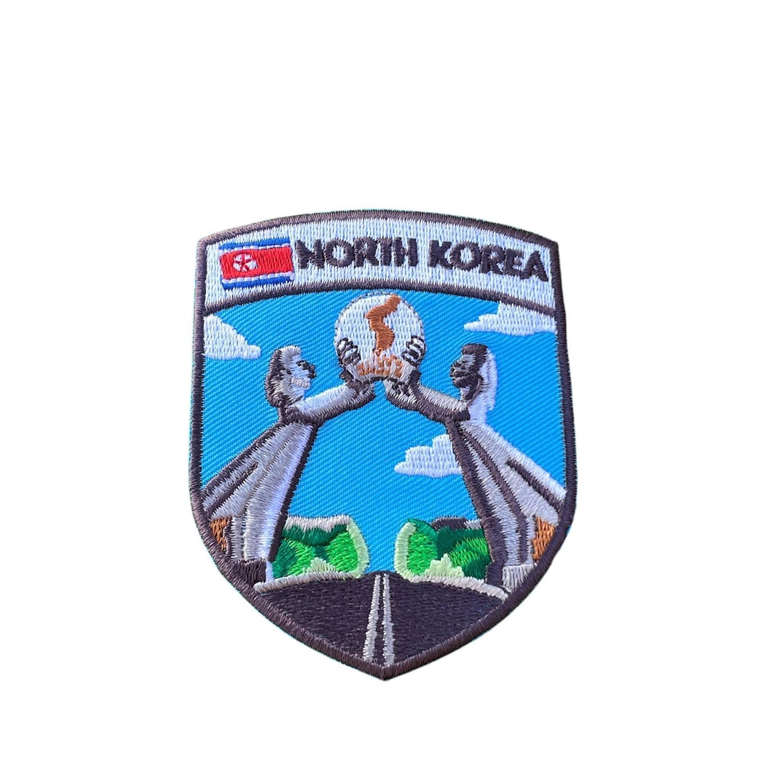North Korea Flag Patch Embroidered Iron-on or Sew-on Badge (75mm ...