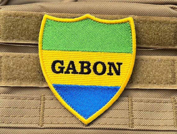 Gabon Flag Patch 3 Inch Embroidered National Badge hook - Etsy