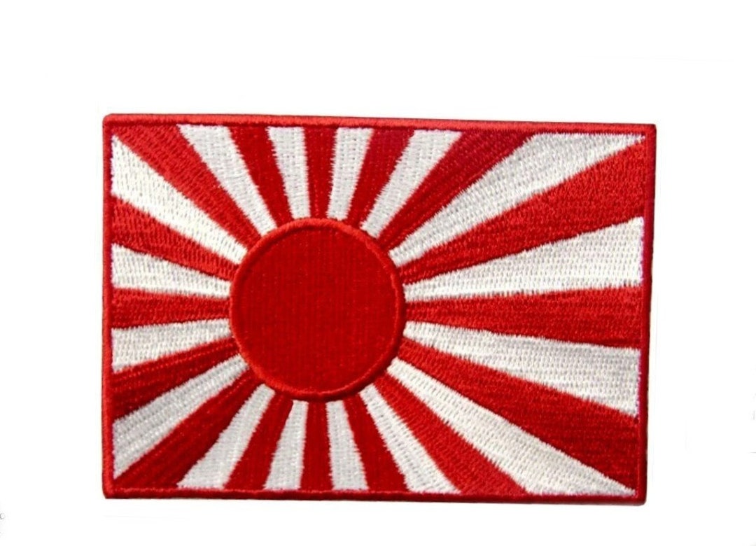 Japan Flag Patch (3.5 Inch) Iron or Sew-on Badge Rising Sun Emblem Tokyo Okinawa Travel Crest ...