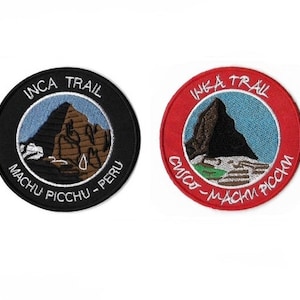 X2 Inca Trail Machu Picchu Peru Patch Set Embroidered Iron or Sew on ...