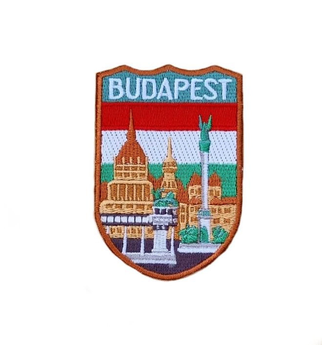 Budapest Shield Patch (3 Inch) Capital of Hungary Iron-on Badge Travel ...