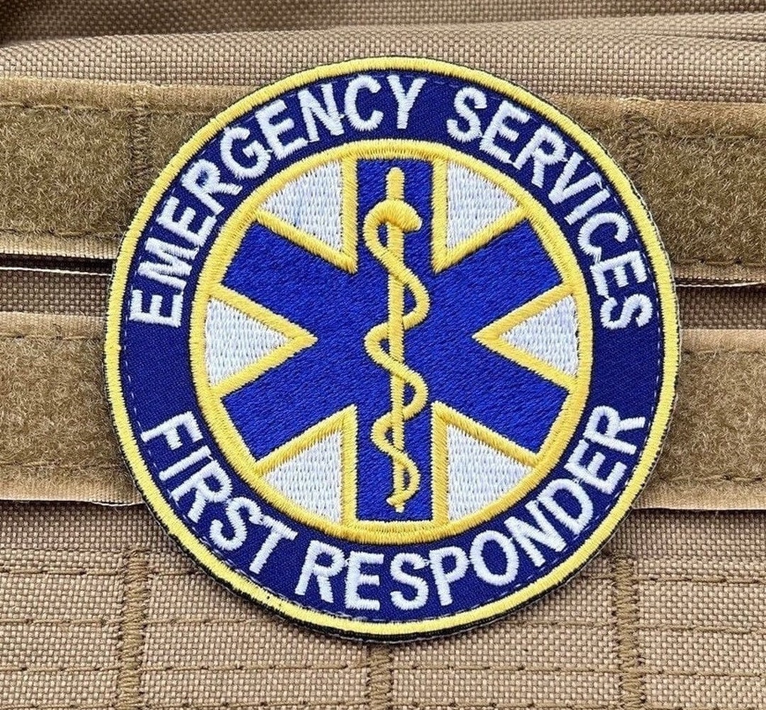 Emergency First Responder Patch 3 Inch Embroidered Velkro - Etsy