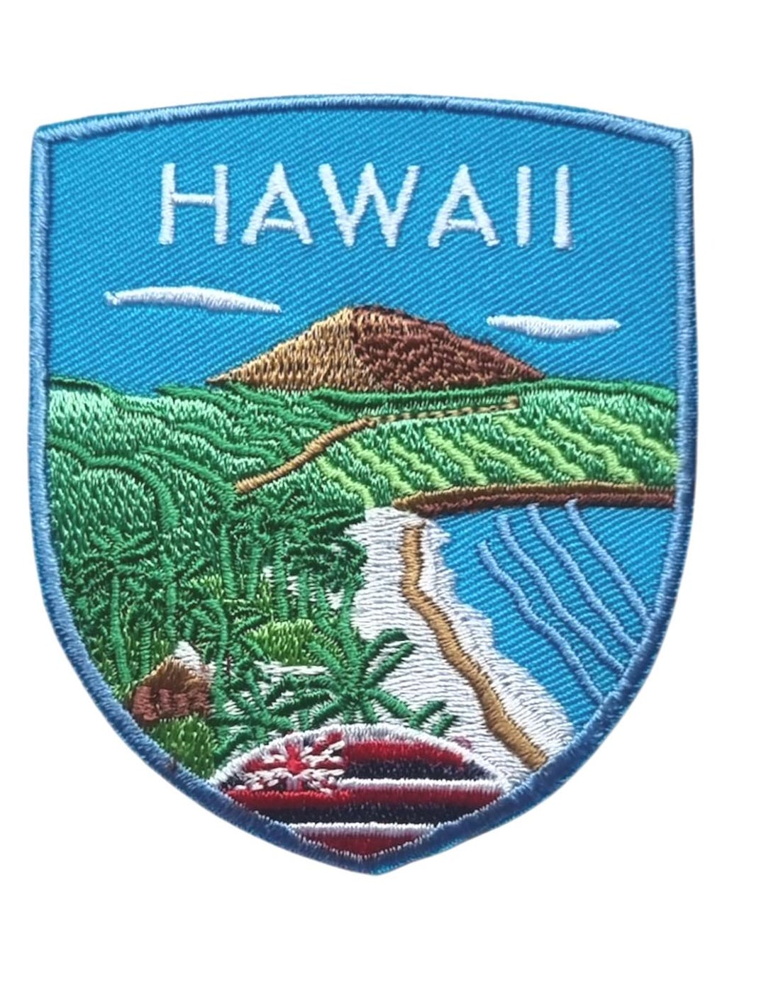Hawaii Patch Embroidered Iron-on/sew-on Badge (3 Inch) Travel Vacation ...