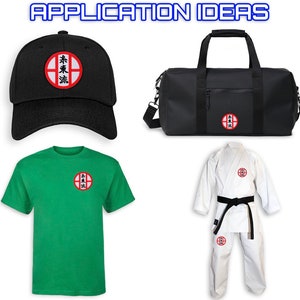 Karate Shito Ryu Patch (3.5 Inch) Embroidered Iron/sew-on Badge Kanji ...