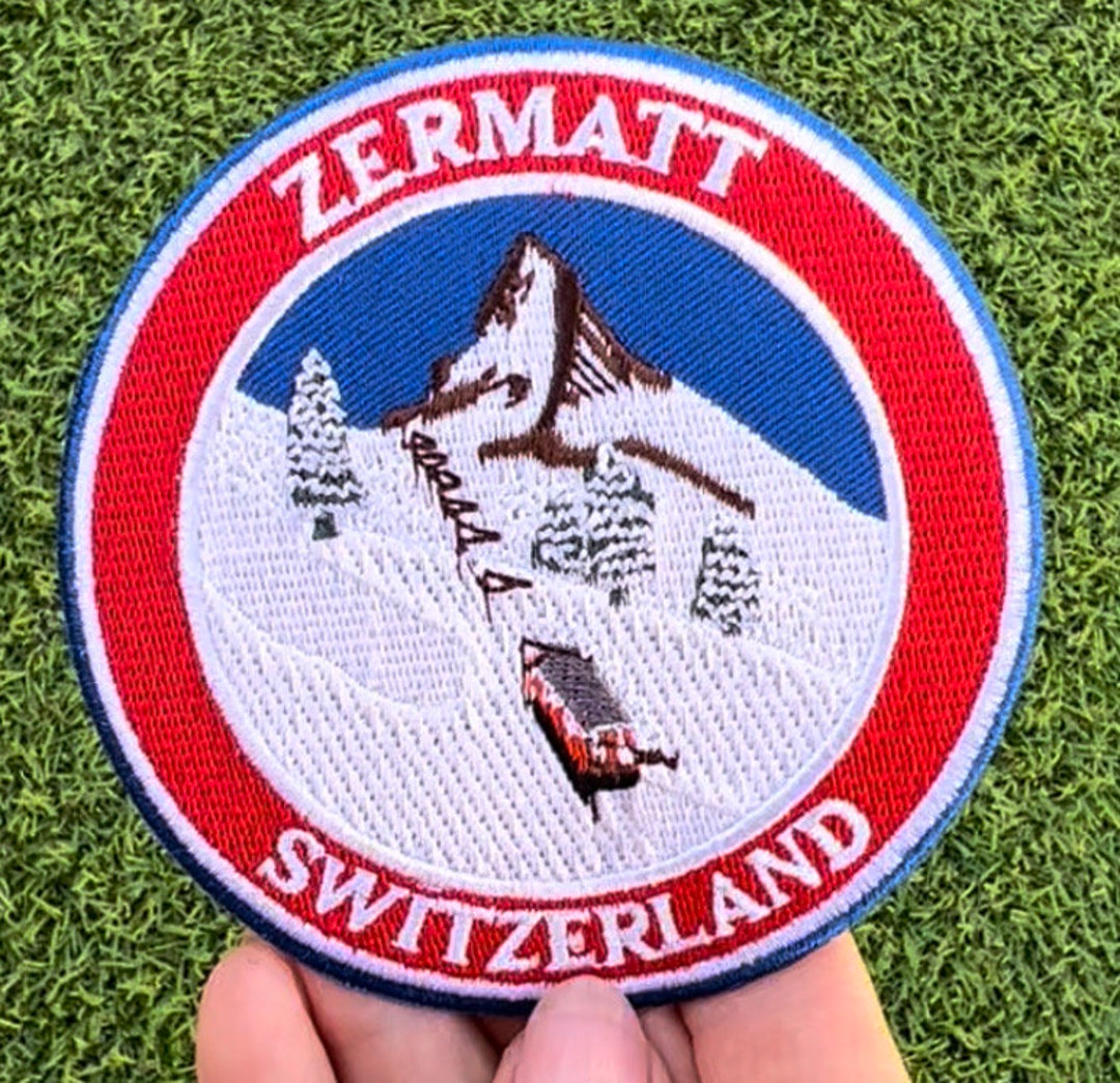 Mount Matterhorn Zermatt Switzerland Patch (3.5 Inch) Iron/sew-on Badge ...