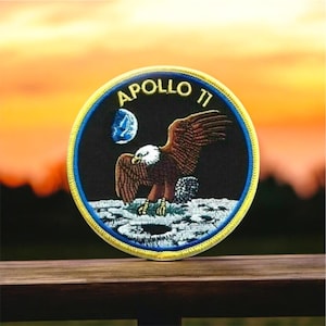 Apollo 11 Mission Patch (3.5 Inch) Embroidered Iron-on / Sew-on Badge Astronaut Space Suit ...