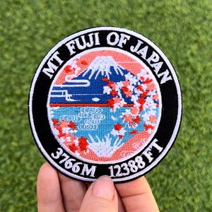 Mount Fuji of Japan Patch (3.5 Inch) Embroidered Iron or Sew-on Badge ...