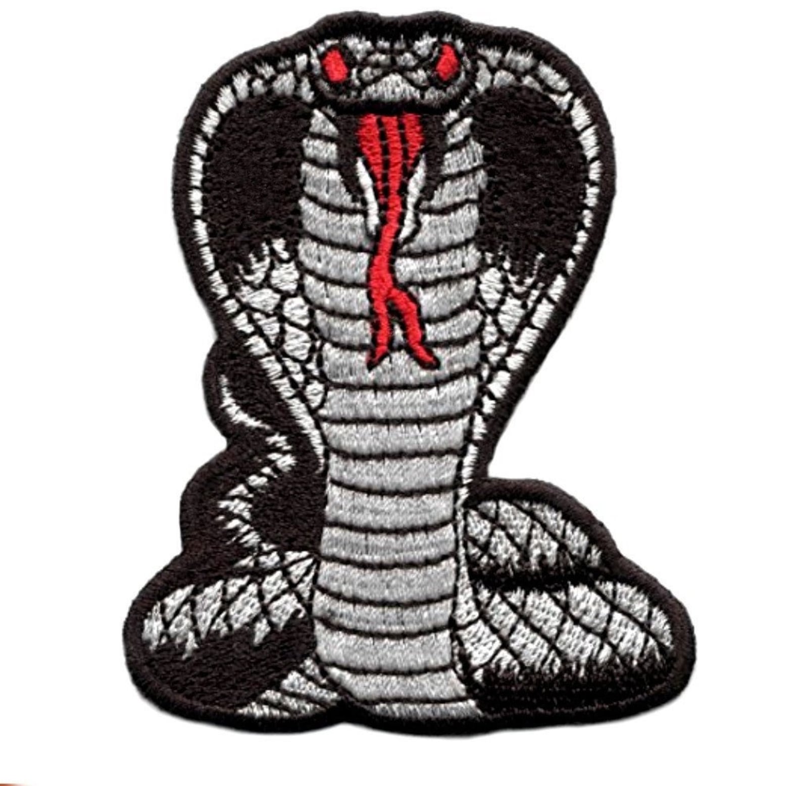 Cobra Patch 3.25 Inch Snake Iron/sew-on Badge Gym Martial - Etsy