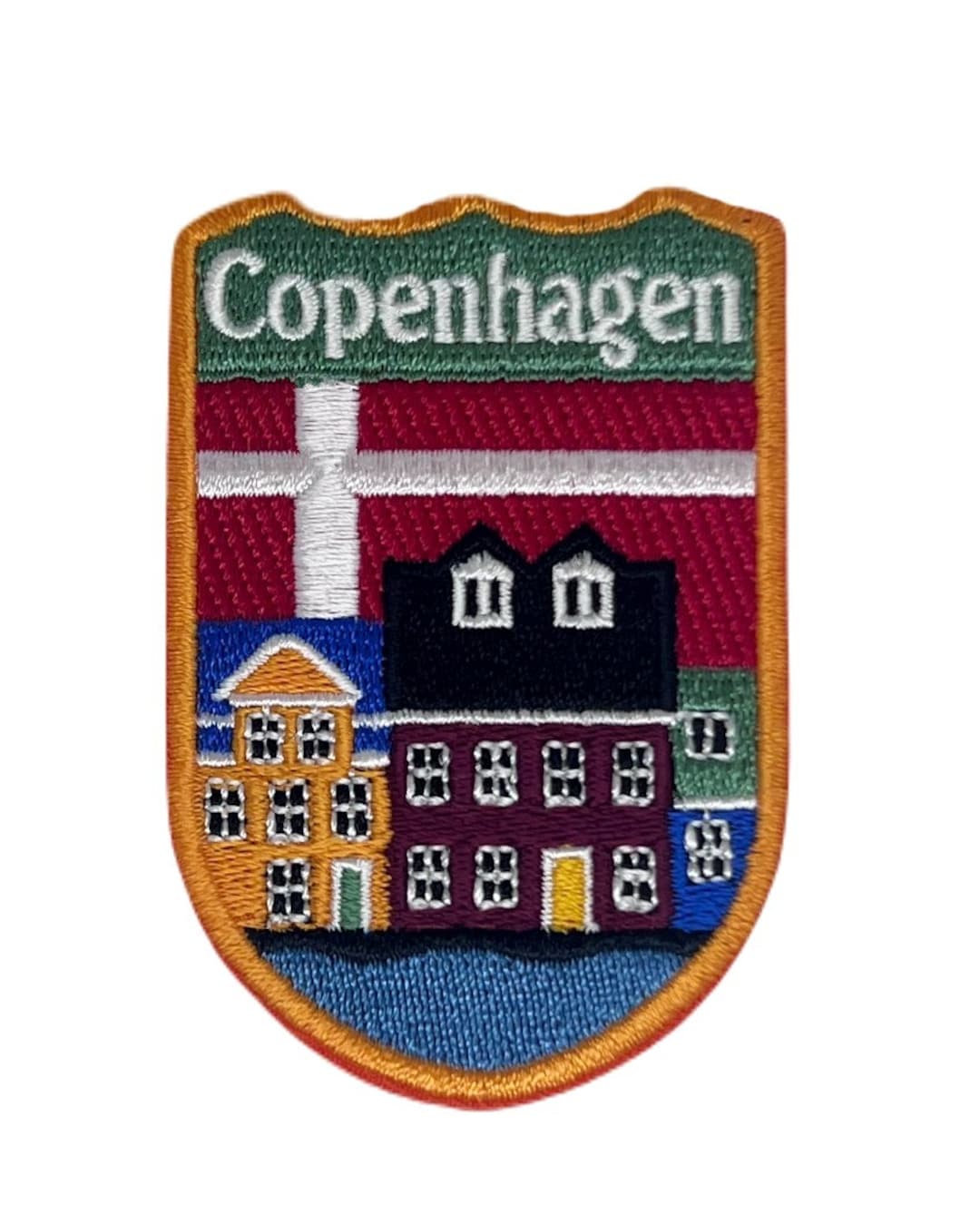 Copenhagen Denmark Patch (3 Inch) Iron or Sew-on Badge Travel Europe ...