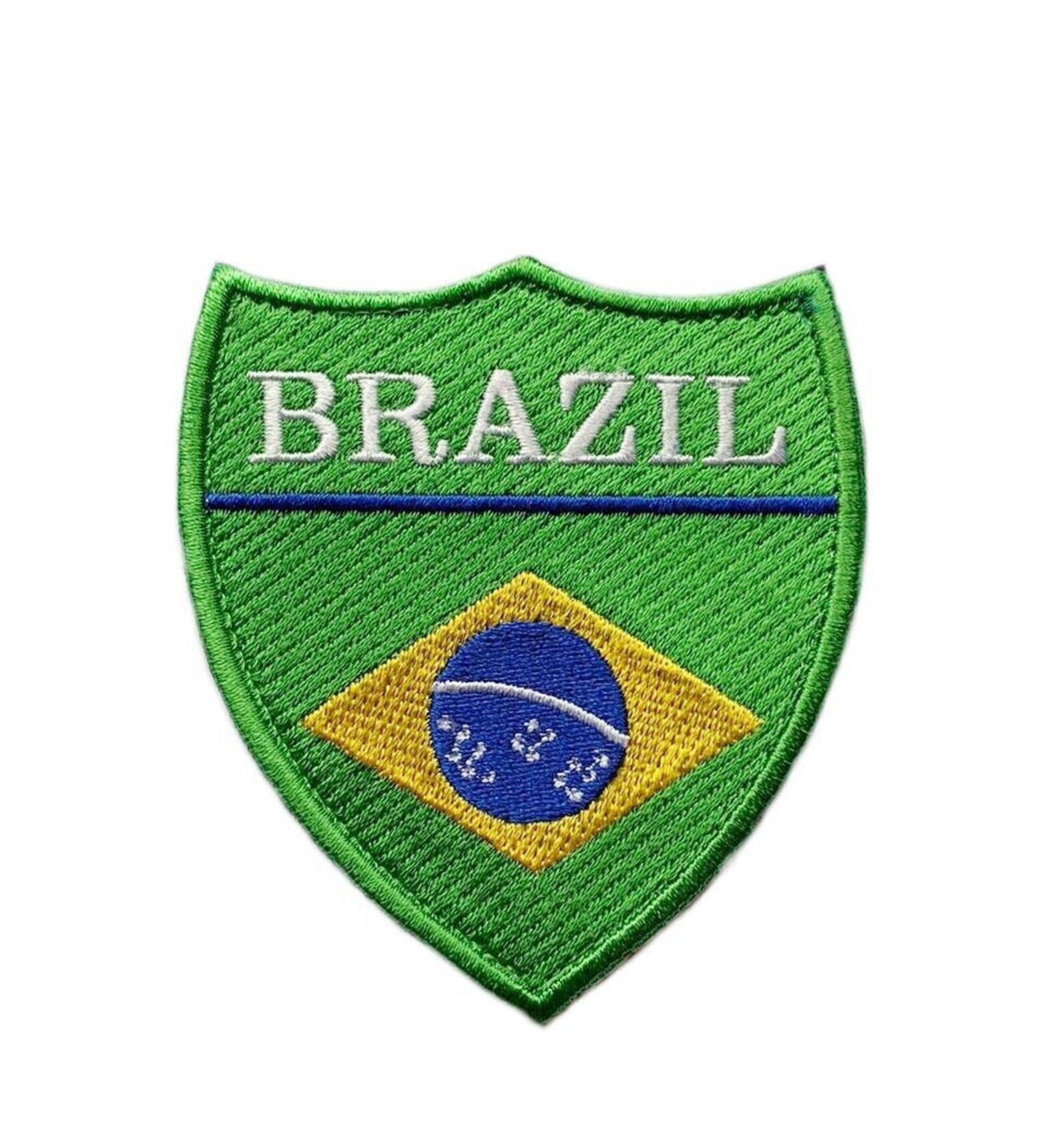 Brazil Flag Patch 3 Inch Embroidered National Badge hook - Etsy