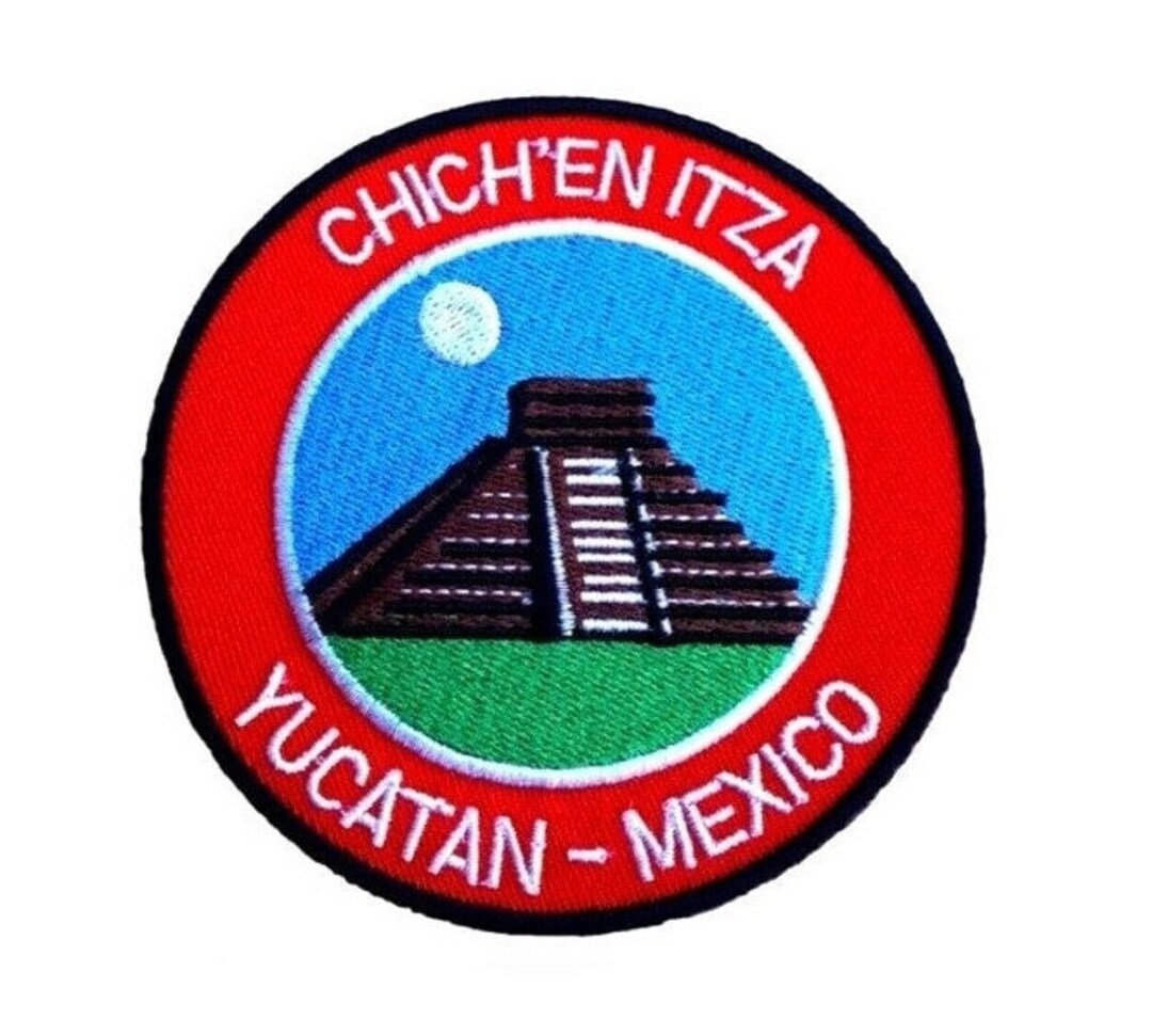 Chichen Itza Yucatan Mexico Patch 3.5 Inch Iron/sew-on Badge Applique ...