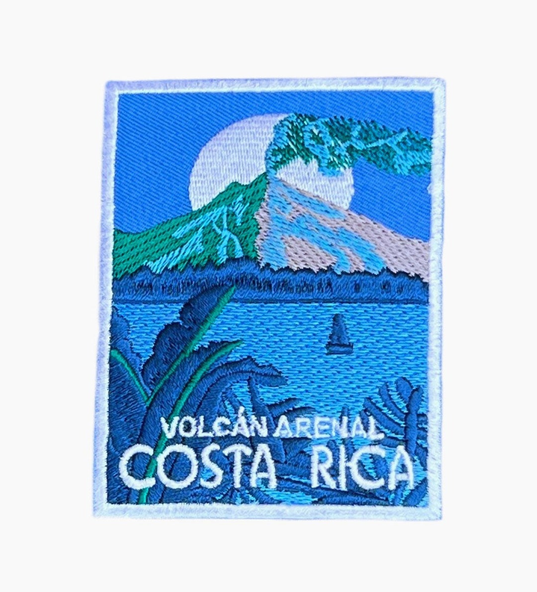 Costa Rica Arenal Volcano Patch (3.5 Inch) Iron/sew-on Badge Travel ...