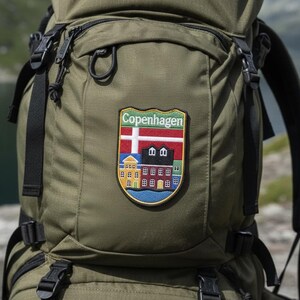 Copenhagen Denmark Patch (3 Inch) Iron or Sew-on Badge Travel Europe ...