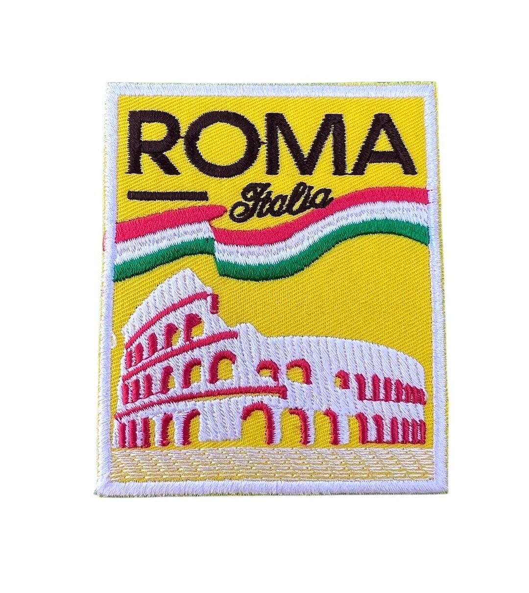 Rome Italy Patch (3.5 Inch) Iron-on / Sew-on Badge Travel Europe ...