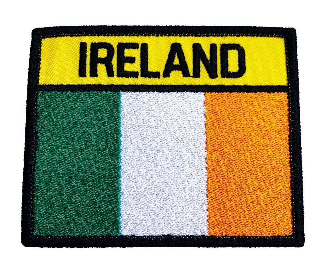 Ireland Flag Patch: Embroidered Hook & Loop Badge (3.75 Inch) - Etsy