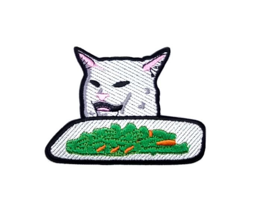 Smudge the Table Cat Meme Patch 3.5 Inch Iron/sew-on Badge Iconic Funny ...