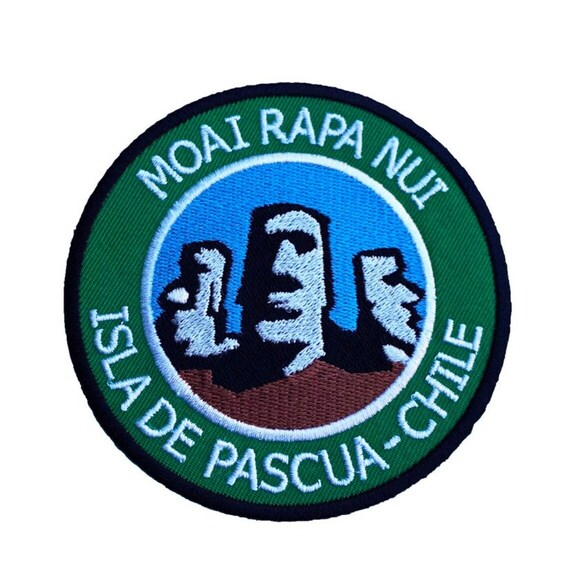 Moai Rapa Nui Easter Island Patch 3.5 Inch Embroidered Iron - Etsy