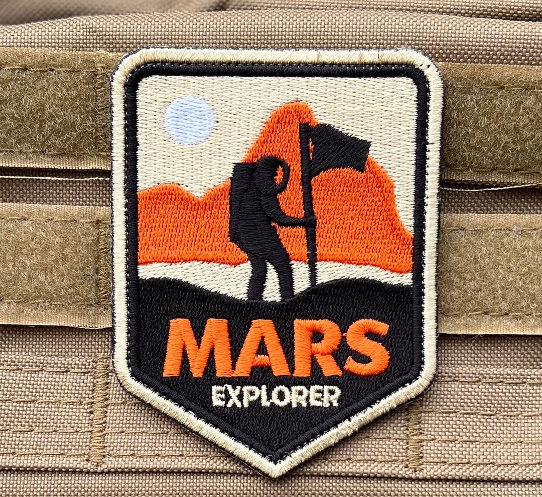 Mars Explorer Patch 3.5 Inch Hook Loop Velkro Badge NASA - Etsy