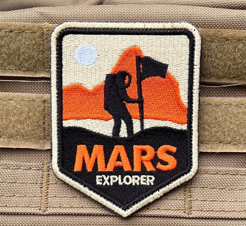 Mars Explorer Patch 3.5 Inch Hook Loop Velkro Badge NASA - Etsy