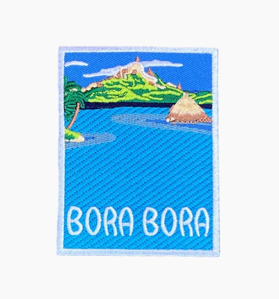 Bora Bora Patch (3.5 Inch) Iron/sew-on Badge Travel Souvenir South Pacific Emblem Perfect for ...