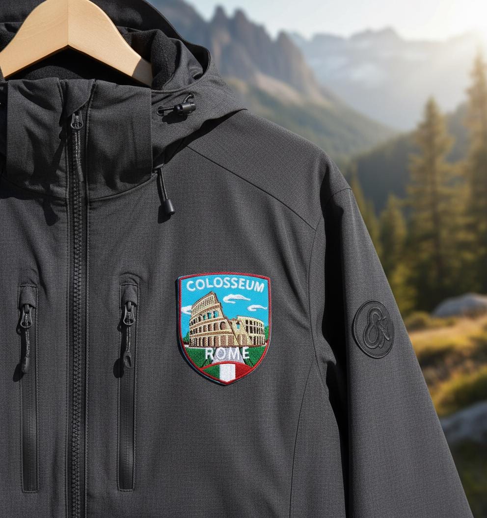 Colosseum Rome Italy Patch, Embroidered Iron-on / Sew-on Badge Travel ...
