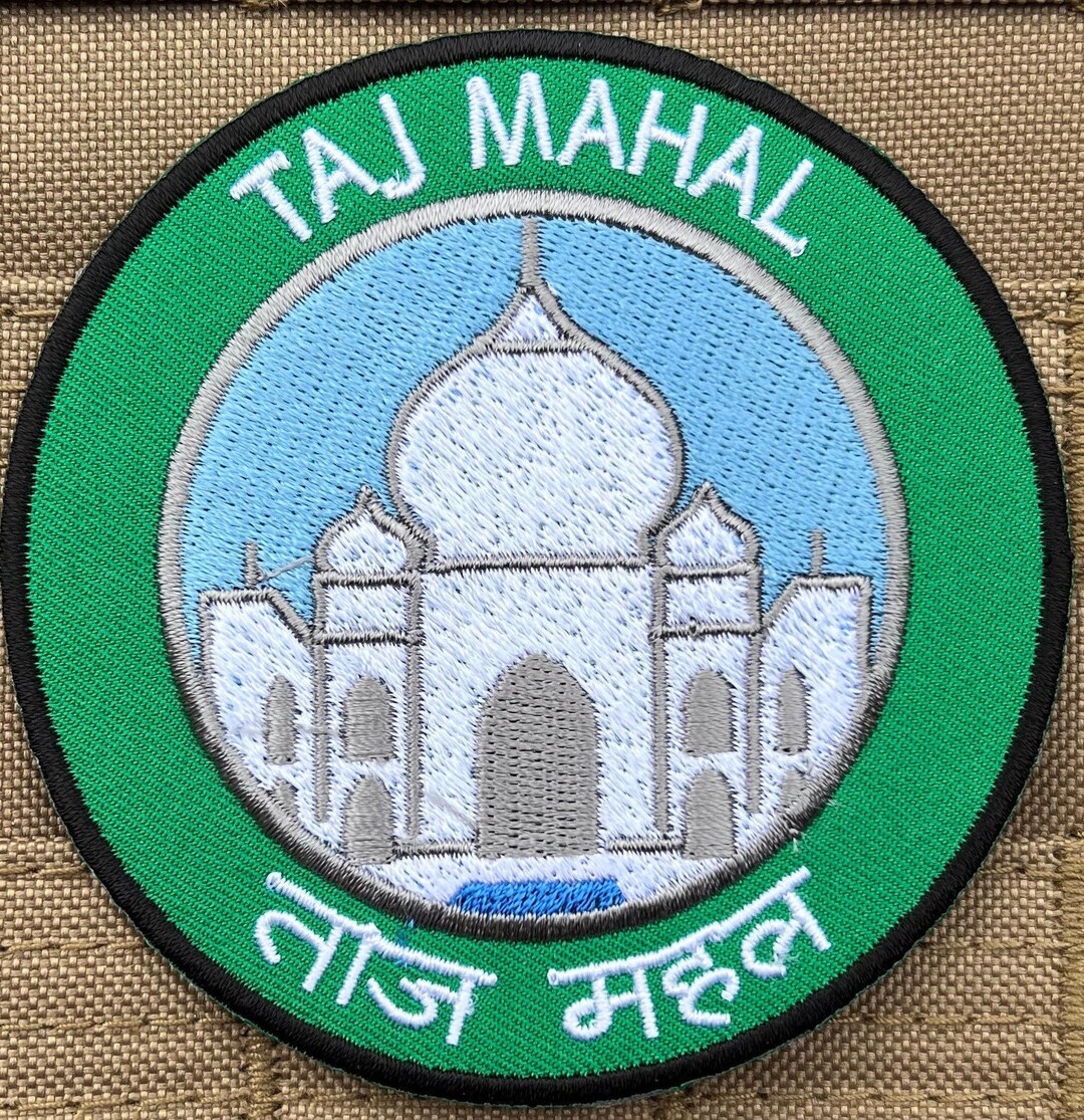 The Taj Mahal India Patch 3.5 Inch Iron/sew-on Badge Applique Emblem ...