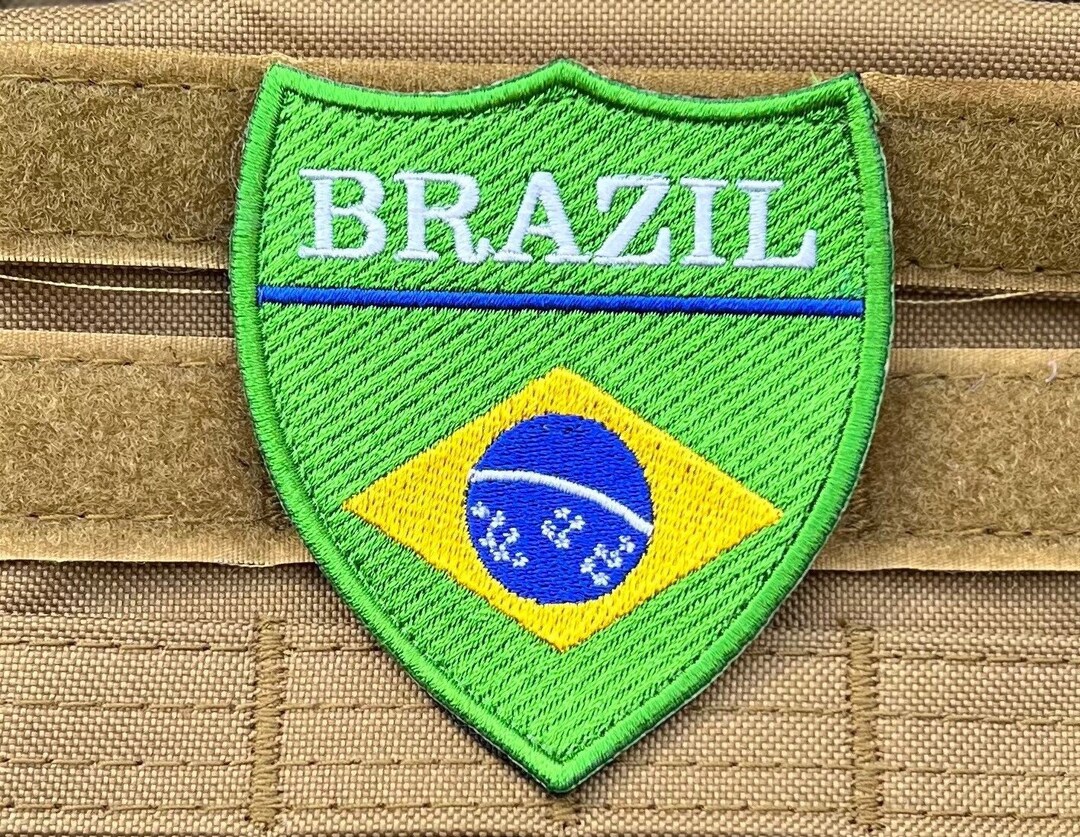 Brazil Flag Patch (3 Inch) Embroidered National Badge (hook + Loop ...