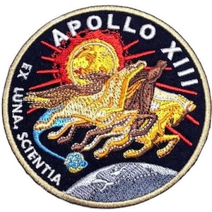 Apollo 13 Mission Patch (3.5 Inch) Embroidered Iron-on / Sew-on Badge ...