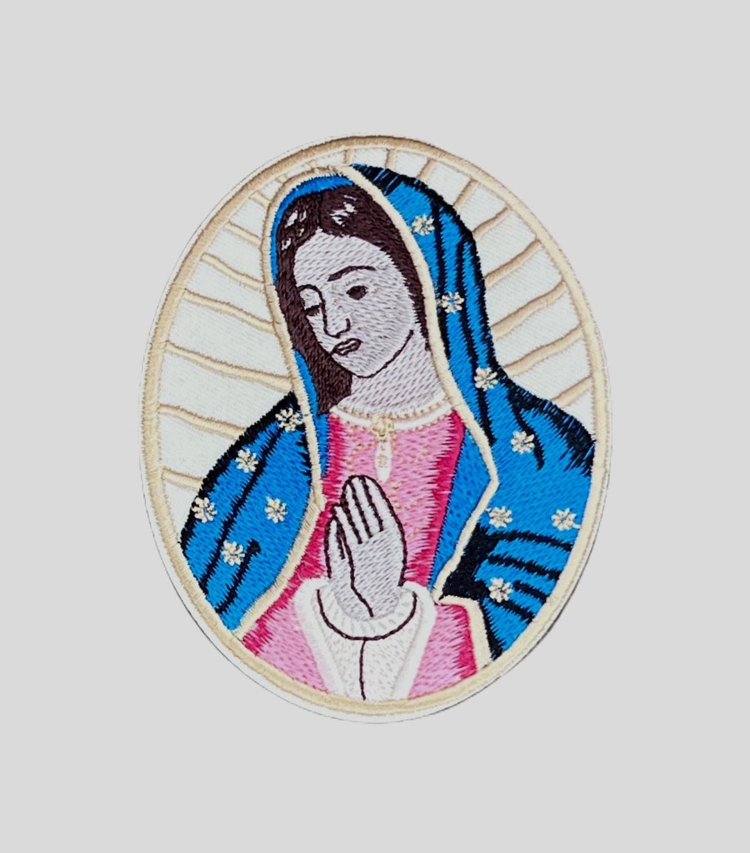 Our Lady of Guadalupe Patch 4 Inch Iron-on or Sew-on Badge Catholic ...