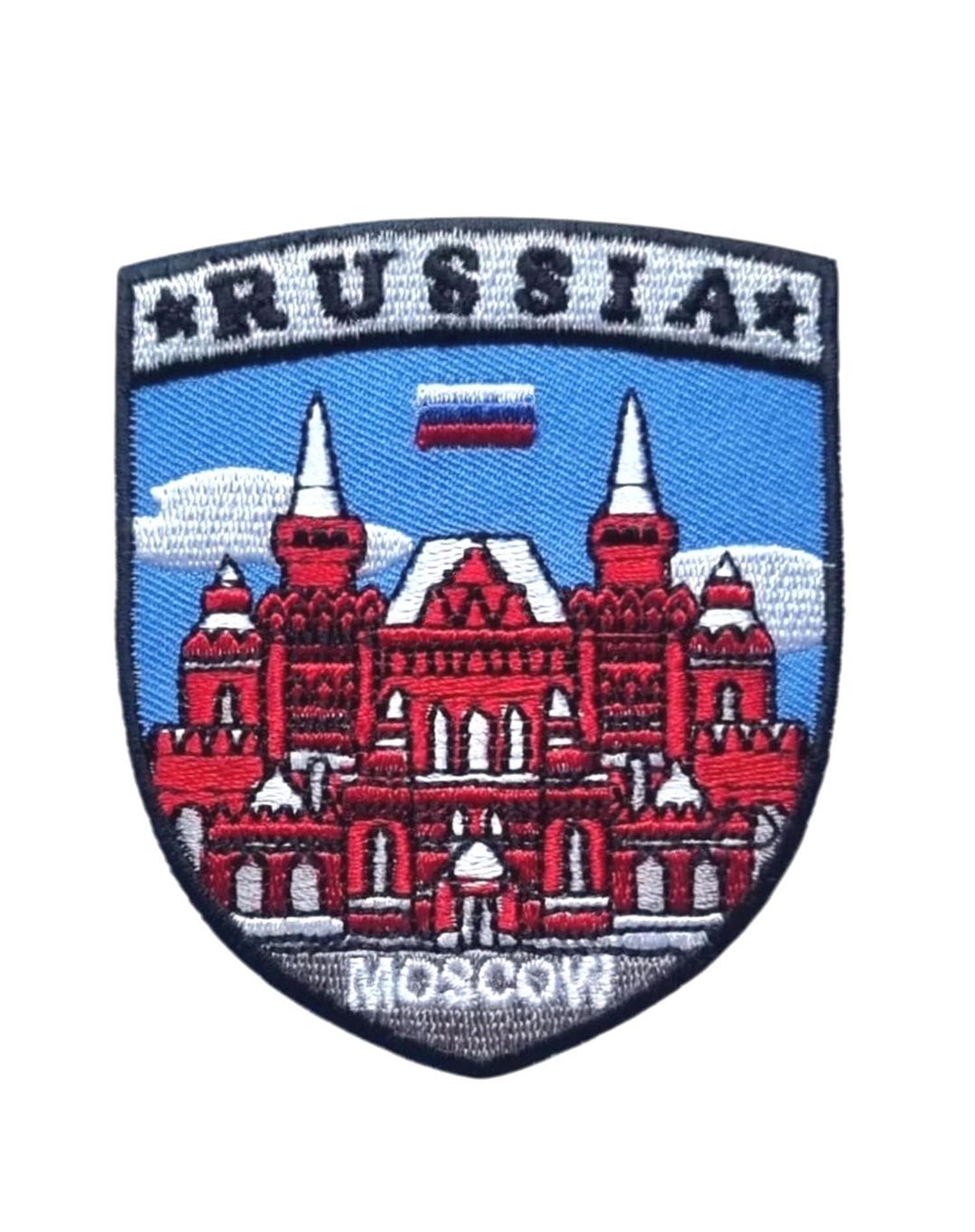 Russia Patch Embroidered Iron-on/sew-on Badge (3 Inch) Travel Moscow ...