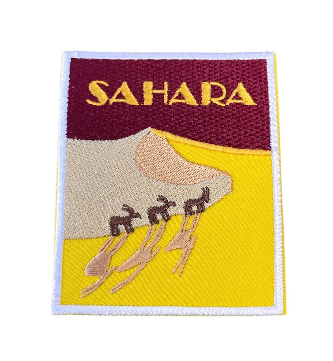 Sahara Desert Patch (3.5 Inch) Embroidered Iron-on/sew-on Badge Travel ...
