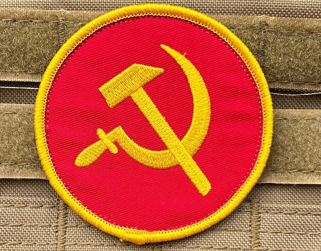 USSR Communist Patch (3 Inch) Hook + Loop Badge Insignia Hammer and ...